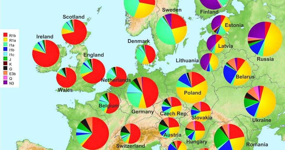Funny&Amazing Pics&Facts: The genetic map of Europe
