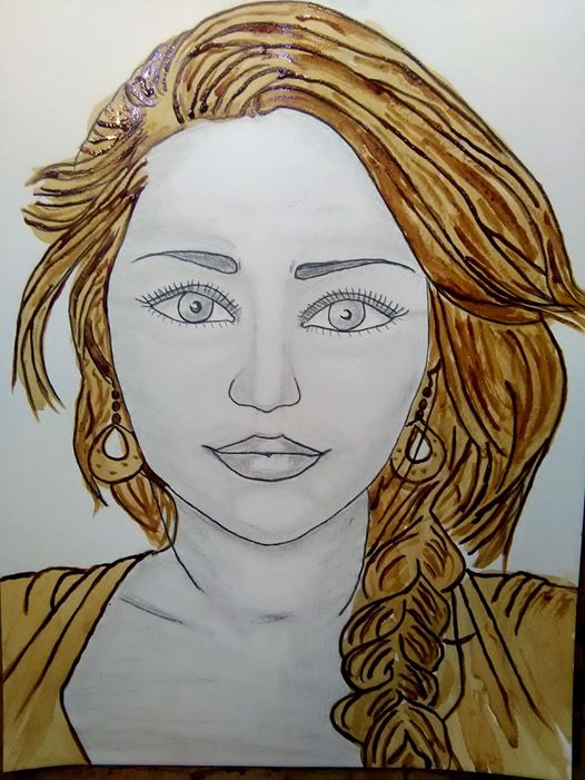 PINTADO CON CAFE: DIBUJO PINTADO CON CAFE