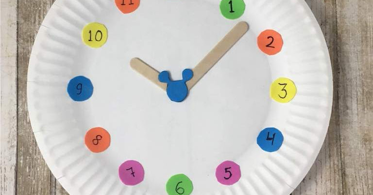 Paper Plate Clock Craft - The Joy of Sharing