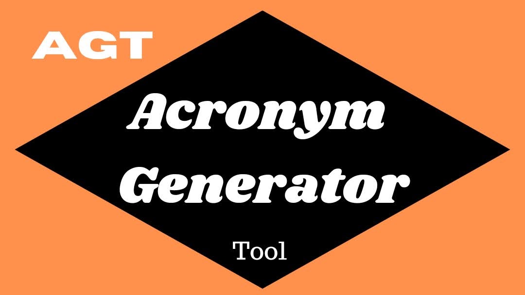 Acronym Generator - Free Web Tools Fiesta