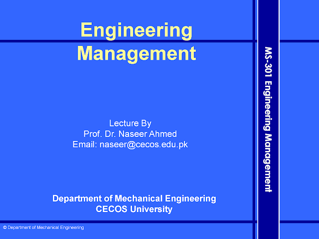 Introduction to Engineering Management