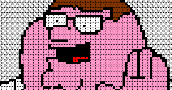 Minecraft Pixel Art Templates: Peter Griffin