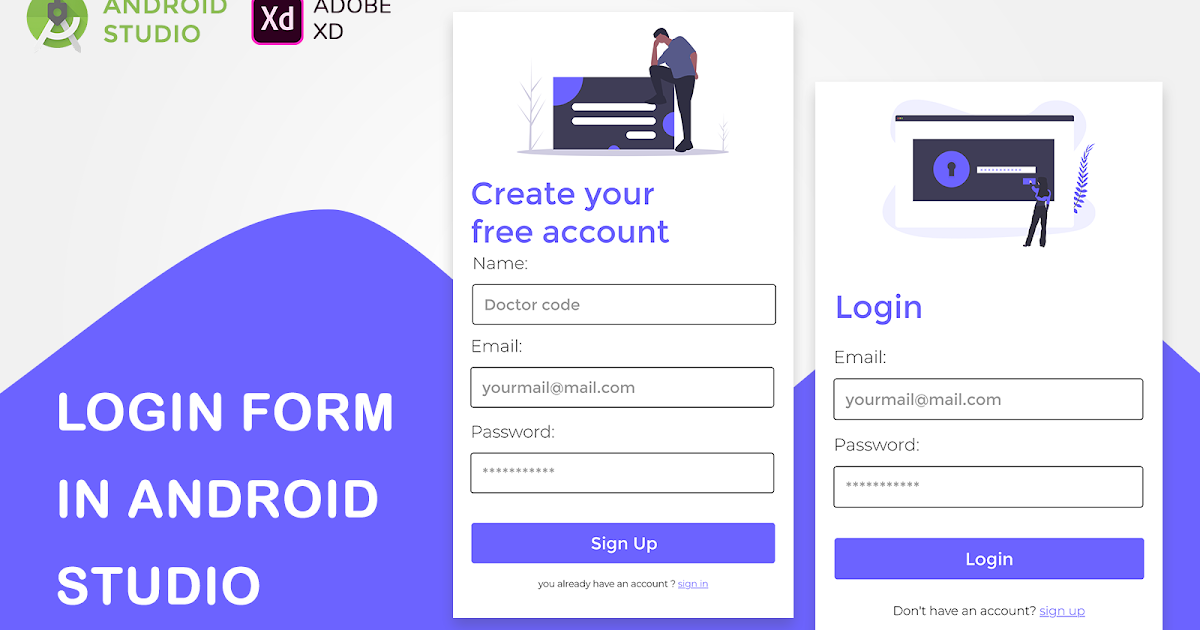 Make a Login form in Android Studio and XML - DoctorCode