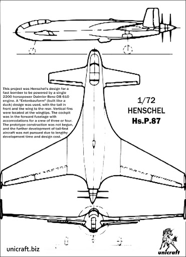 SI VIS PACEM, PARA BELLUM: Il bombardiere ad alta velocità Henschel Hs ...