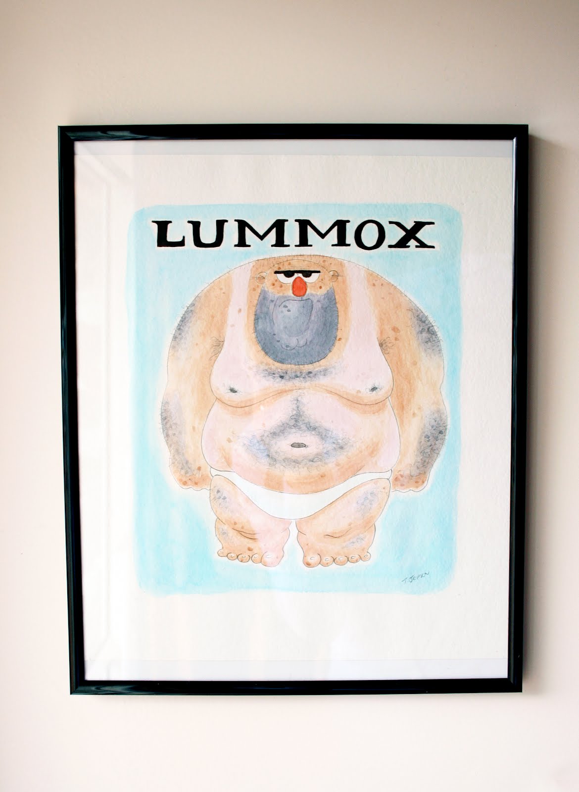 Art, Design and Sculpture by Tim Jepson: Lummox - Watercolor