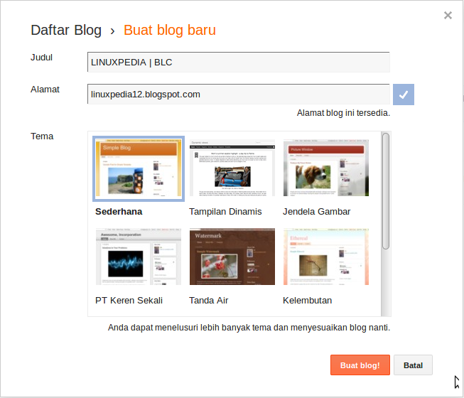 RUANG LINGKUP BELAJAR : Tutorial Membuat Blog di Blogger