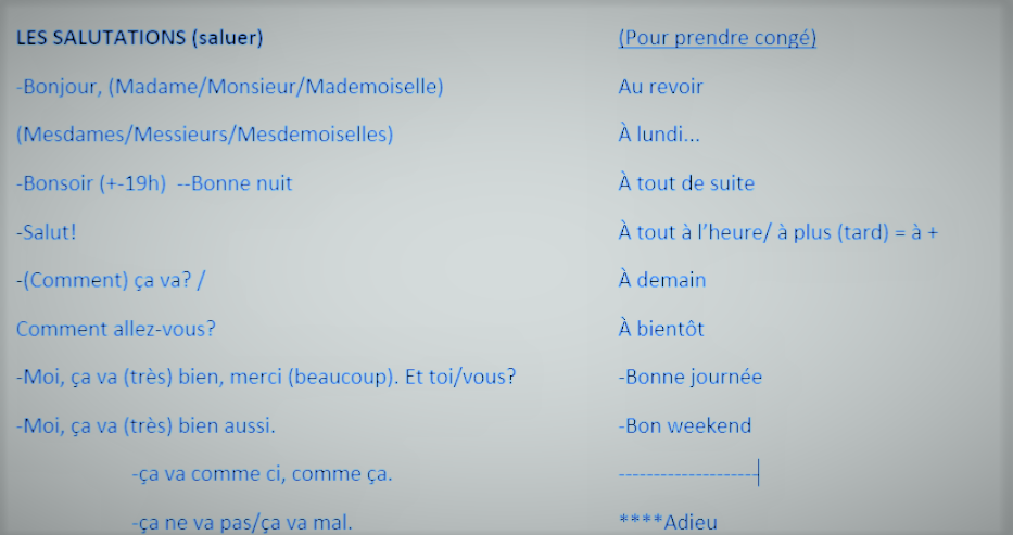 VIRSAFRAN 1: 3-LES SALUTATIONS