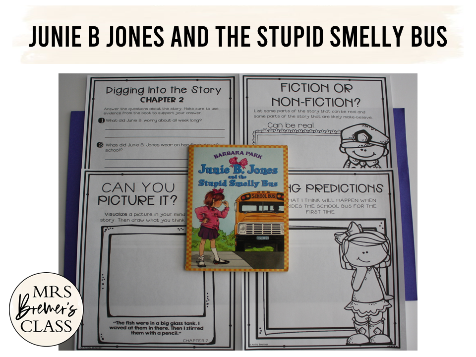 Junie B Jones and the Stupid Smelly Bus | Book Activities | Mrs. Bremer ...