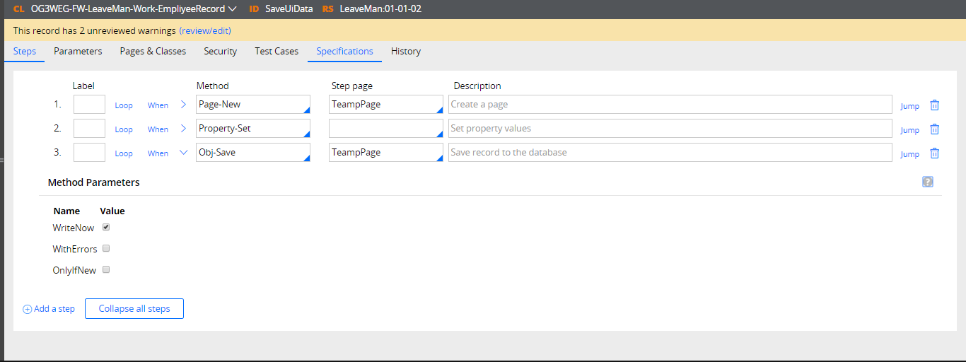 All obj method in pega,Obj-browse,obj-save,obj-open,obj-open-by-handle