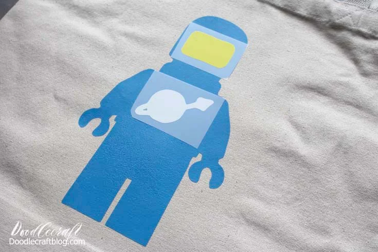 LEGO Vinyl Minifigure Tote Cricut Explore Air 2