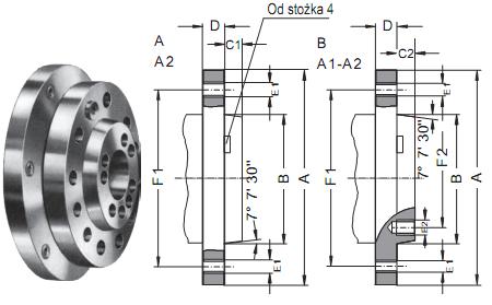 DIN 55026 - Typ A - Uchwyty tokarskie