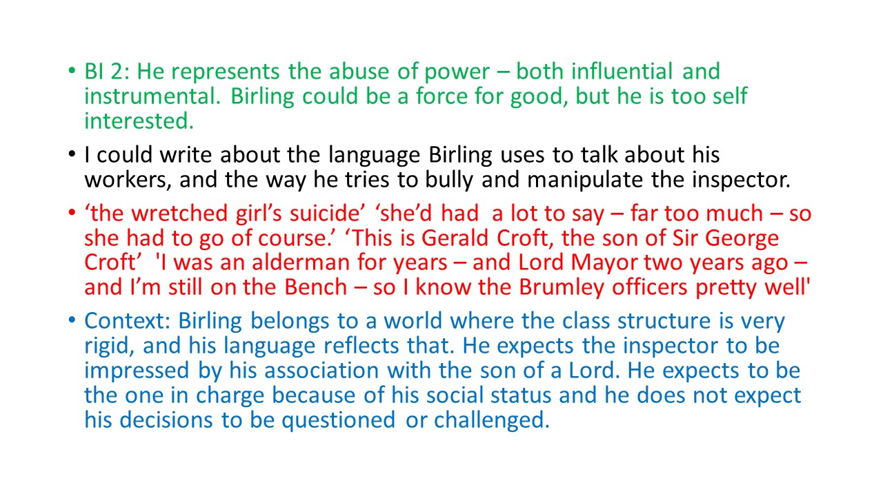 Mrs B's GCSE English Blog: How To Structure A Response to An Inspector ...