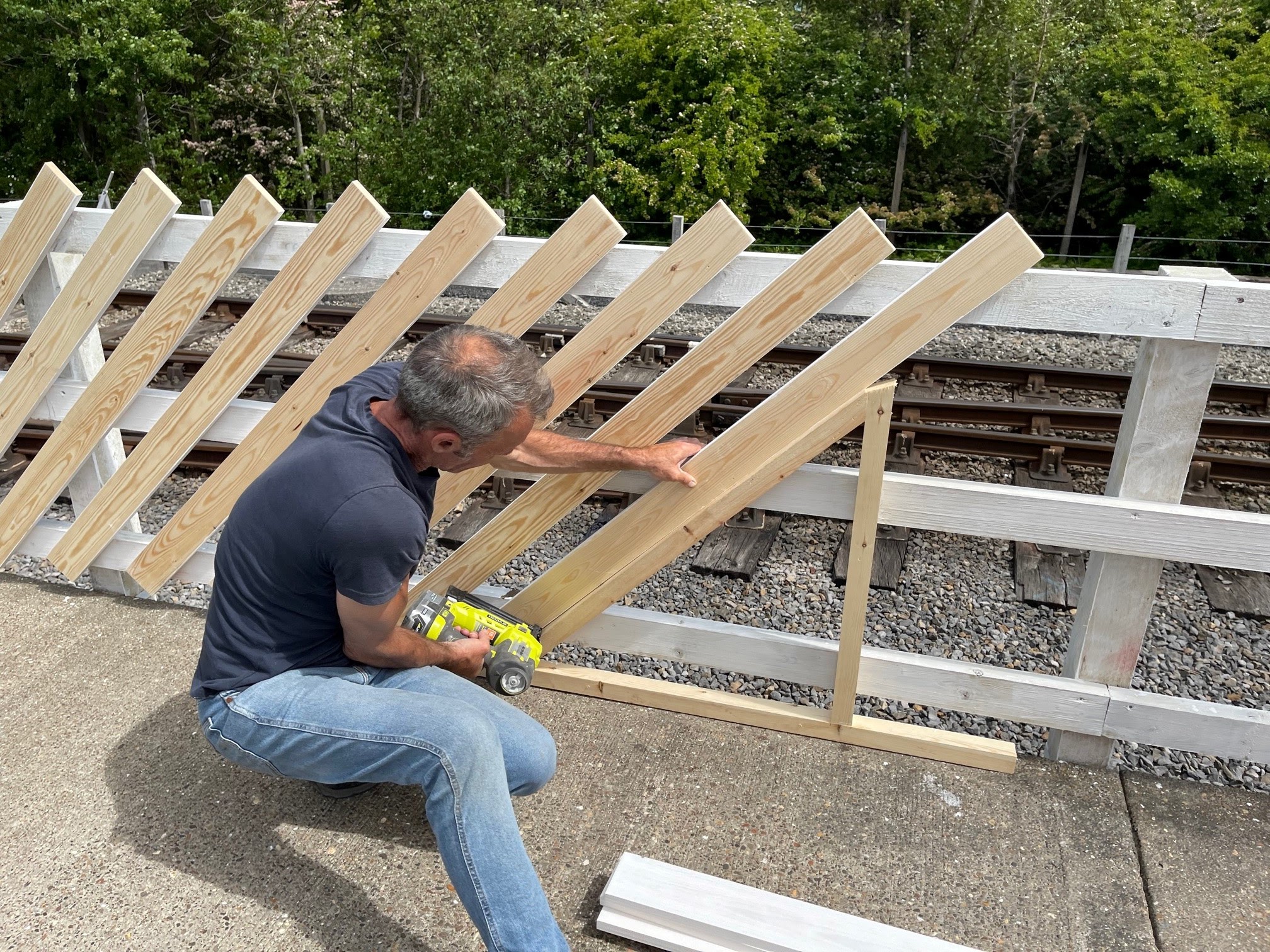 North Tyneside Steam Railway: Fencing work