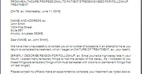 Doctor Letter to Patient Template