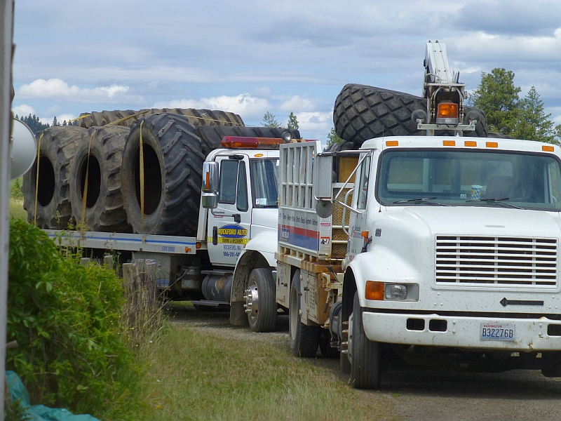 Rural Revolution: Stacks of tractor tires