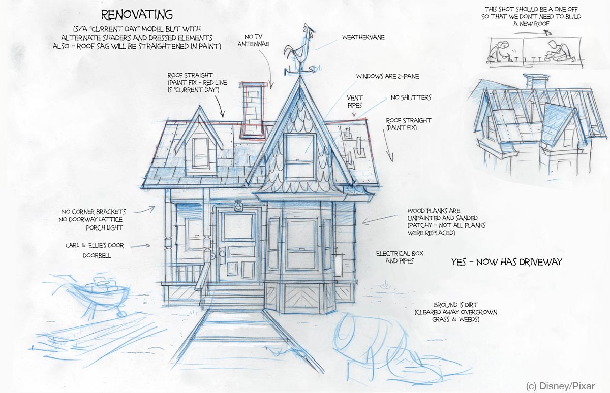 Living Lines Library: Up (2009) - Prop Design