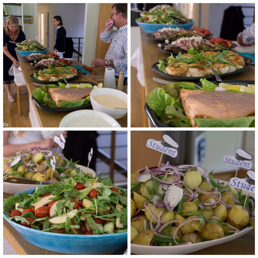 Studentfirande med god mat och nu förbereder vi för kalas