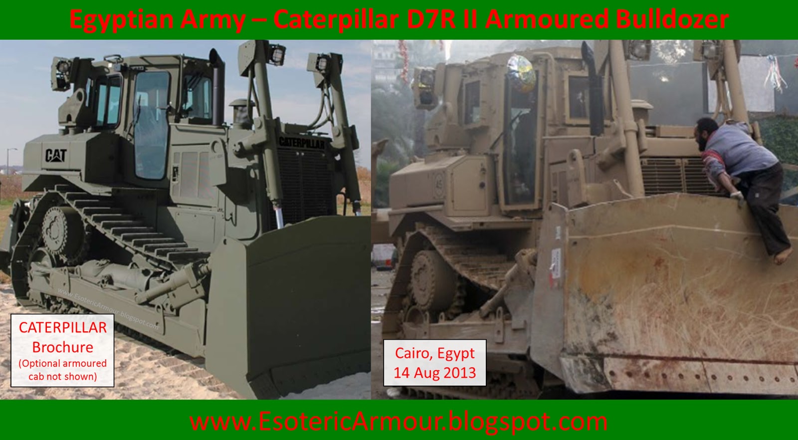 Esoteric Armour: Egypt Caterpillar D7R II Armoured Bulldozer