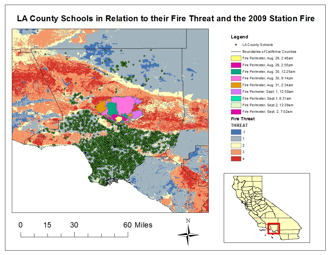 Geog 7 Lab 1E: Lab 8 (Final): Station Fire