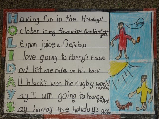 Miss Baker s Beaut Bunch Look At Our Holiday Acrostic Poems Miss Baker s Beaut Bunch Look At Our Holiday Acrostic Poems