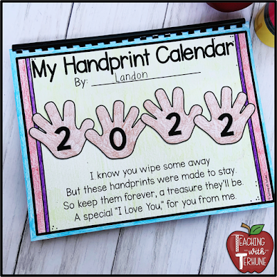Teaching With Terhune: Handprint Calendar – Student Made Calendar for a ...