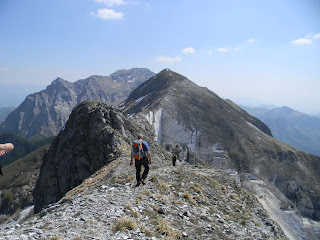 Quelli che...la montagna: Monte Corchia dal canale del Pirosetto