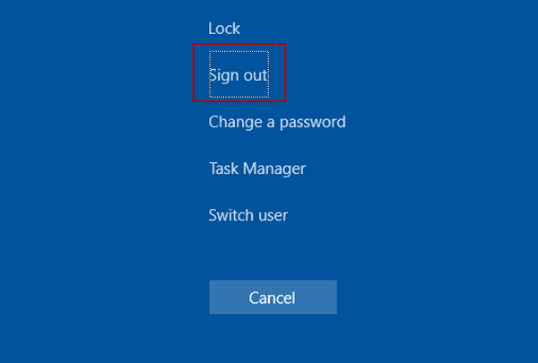 4 Cara Keluar (Sign out) Dari Windows 10 - Topik Blogku