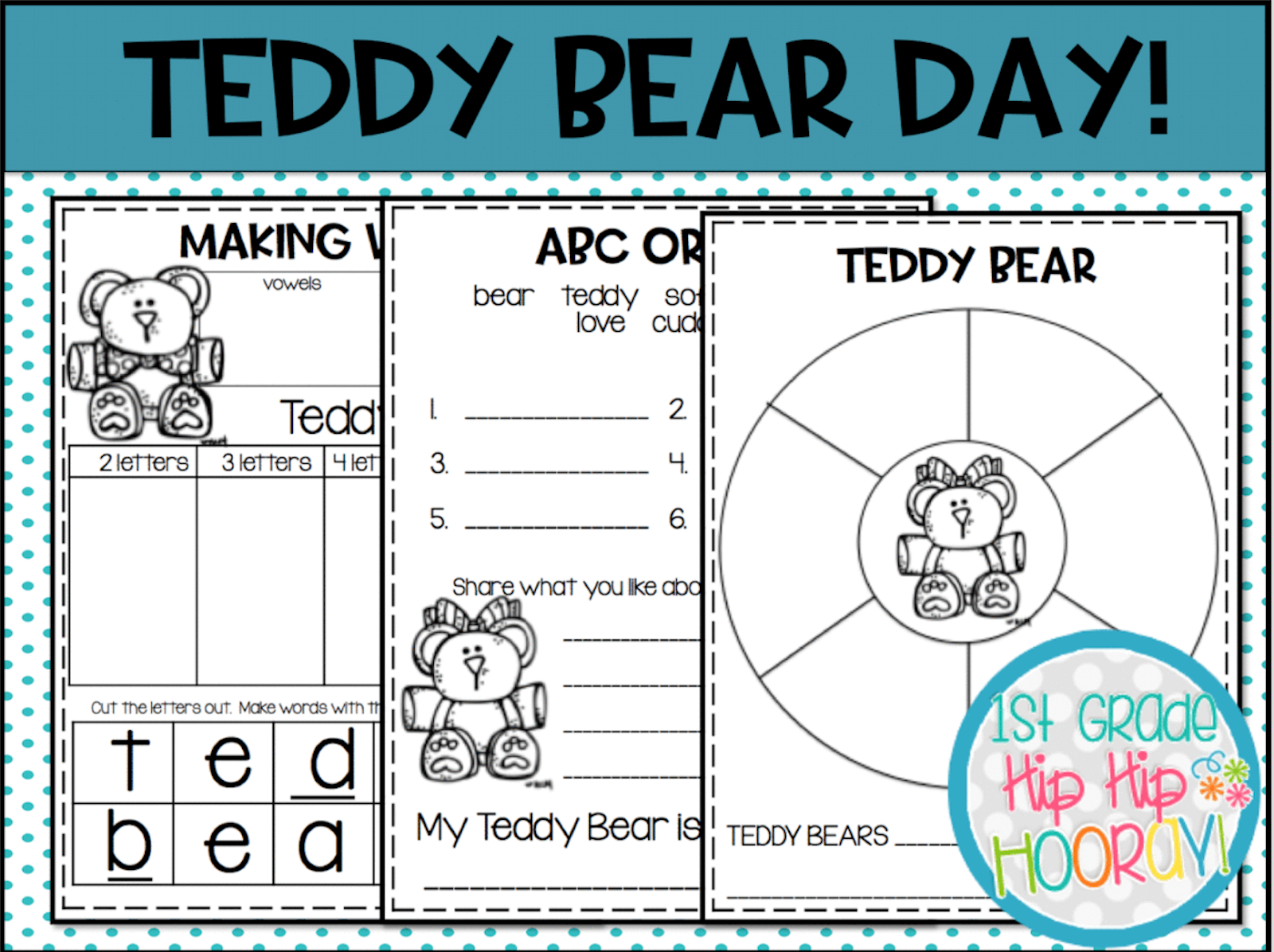 1st Grade Hip Hip Hooray!: Teddy Bear Day...September 9th