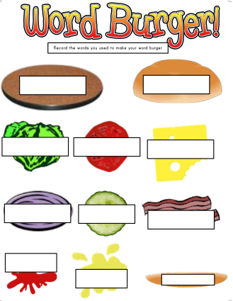 K: double stuffed: Word Burgers!