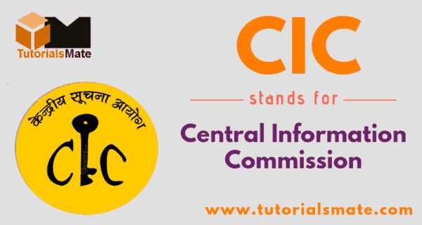 CIC Full Form: What is the full form of CIC? - TutorialsMate