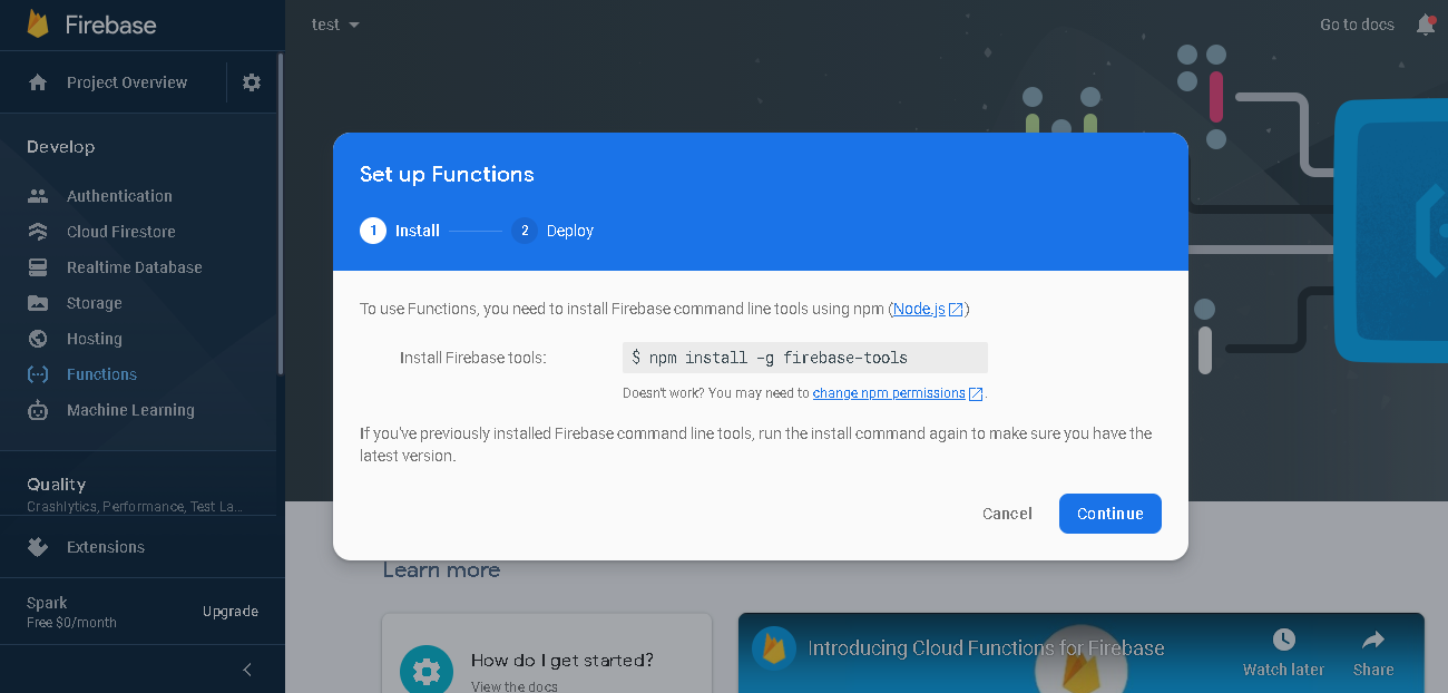 Chapter 21 - What are Firebase Cloud Functions and learn how to install ...
