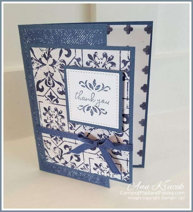 In Good Taste DSP Cards - Corner of Plaid and Paisley
