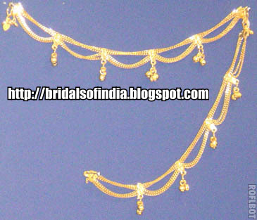 Fashion world: Gold Payal (Anklets) Designs Part -3