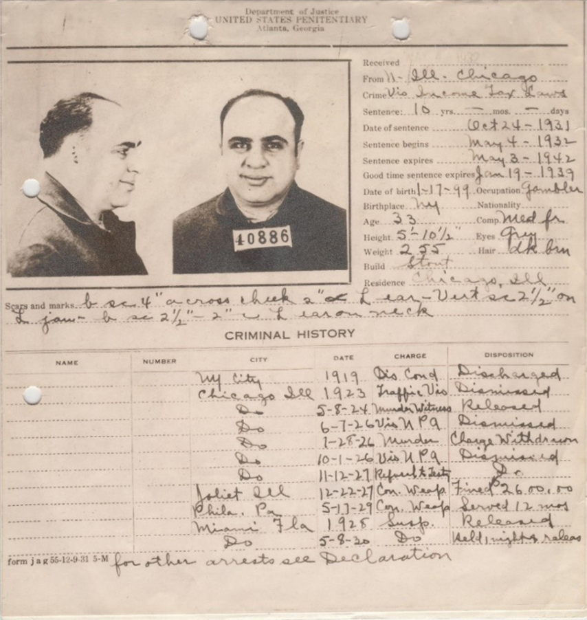The Capone Files: "Scarface" Al Capone: How did he get those scars?