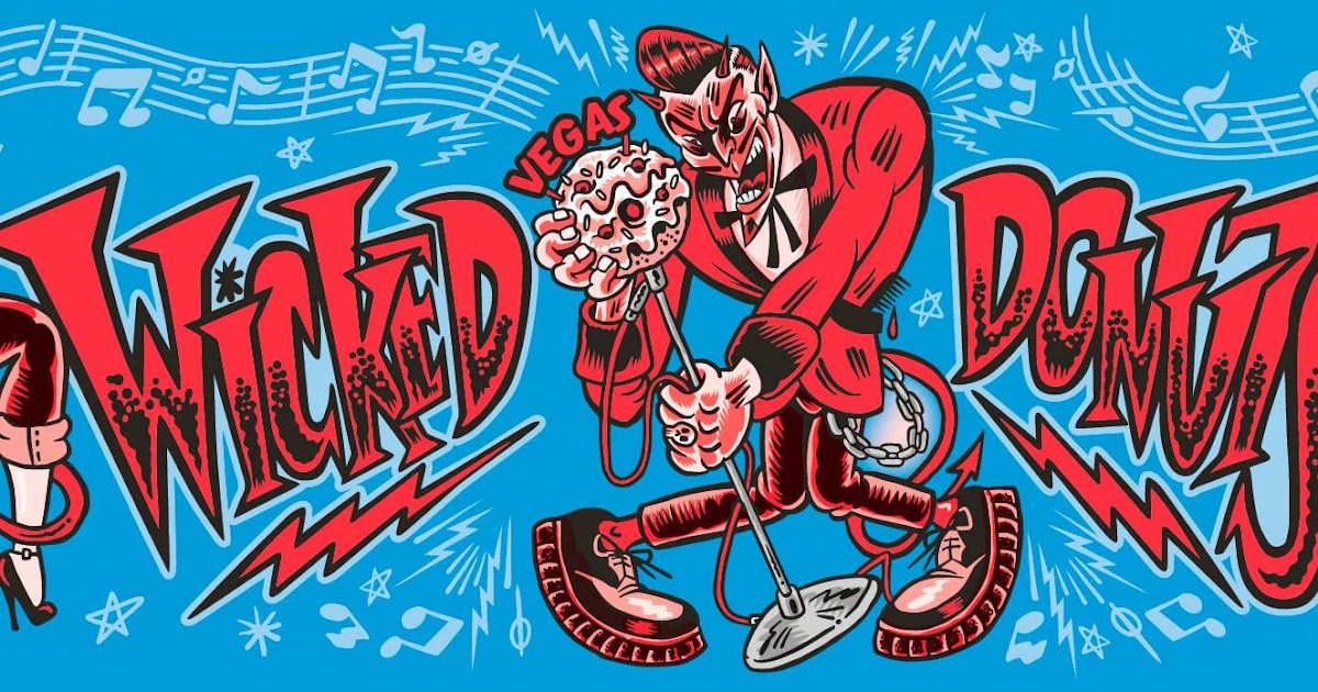 Sol Rac: Wicked Donuts - Las Vegas Nevada- Donuts box Cover art by Sol Rac