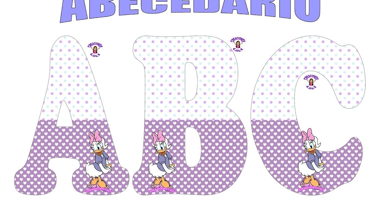 Creaciones Loly: Abecedario Patita Daisy