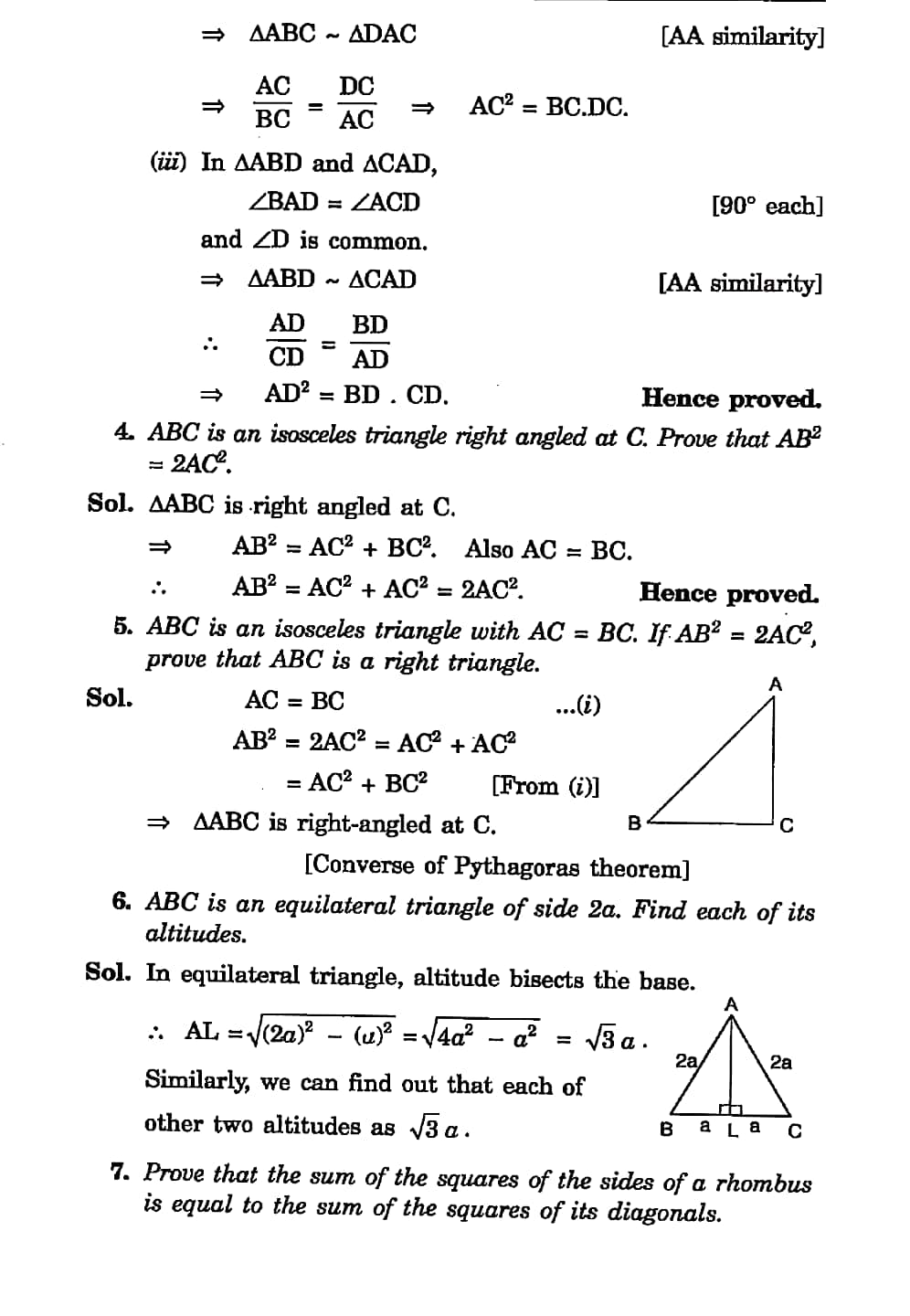 Triangles class 10 math - Studypur