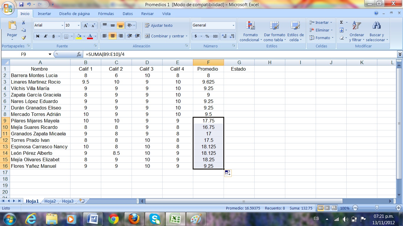 TC_VHH109B: Hoja de caluclo: Suma (CX:CY)