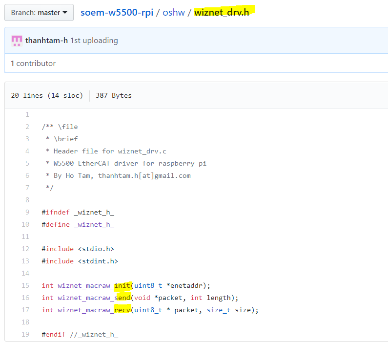 Simple Robot: Raspberry Pi EtherCAT Master (PiCAT)