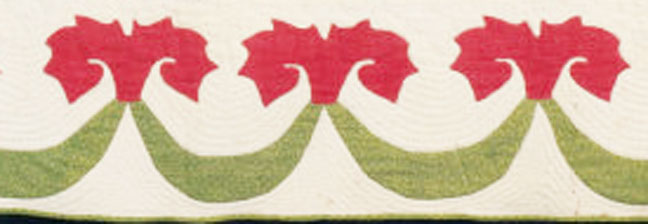 Cloud of Quilt Patterns: Unusual Border: Festoons & Cockscombs