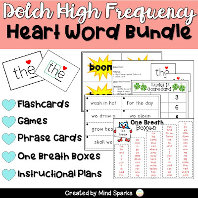 Mind Sparks: High Frequency Words Part 3: How to Master Heart Words