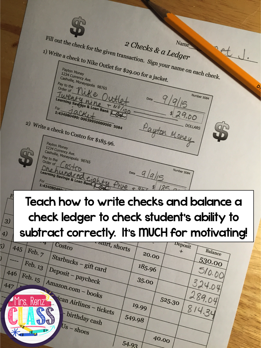 Mrs. Renz' Class: Teach Financial Literacy!