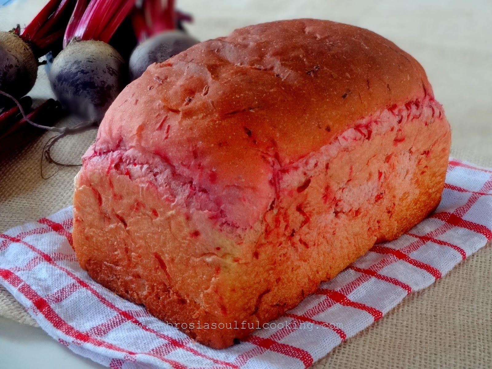 Honey Beet Bread #BreadBakers | Ambrosia