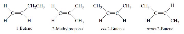 1 Butene Isomers