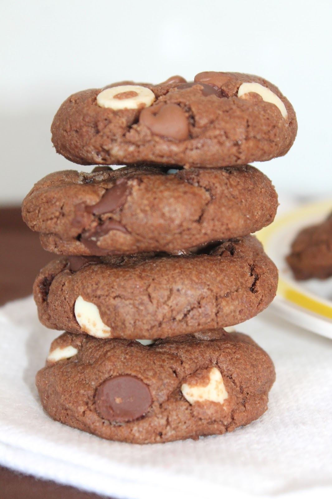 Savory Moments: Triple chocolate chip chocolate cookies