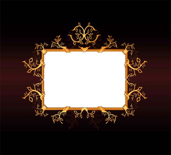 PSD STOCK: Brown Design Frame