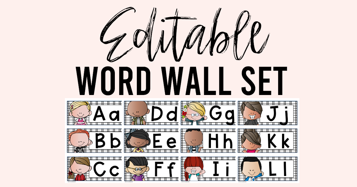 Editable Word Wall featuring Melonheadz Kidlettes | Mrs. Bremer's Class