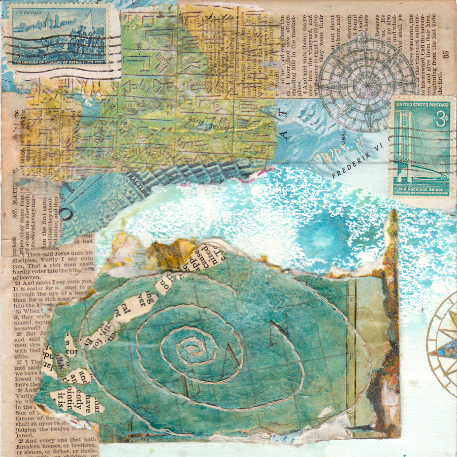 True Adventures of an Art Addict: New Mixed Media: Map IV