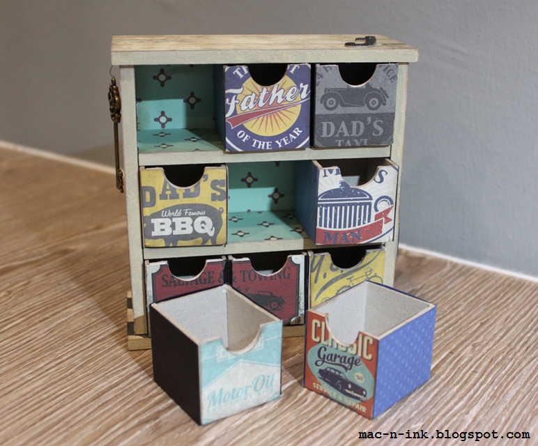Mac & Ink: Dad's Retro Chest of Mini Drawers
