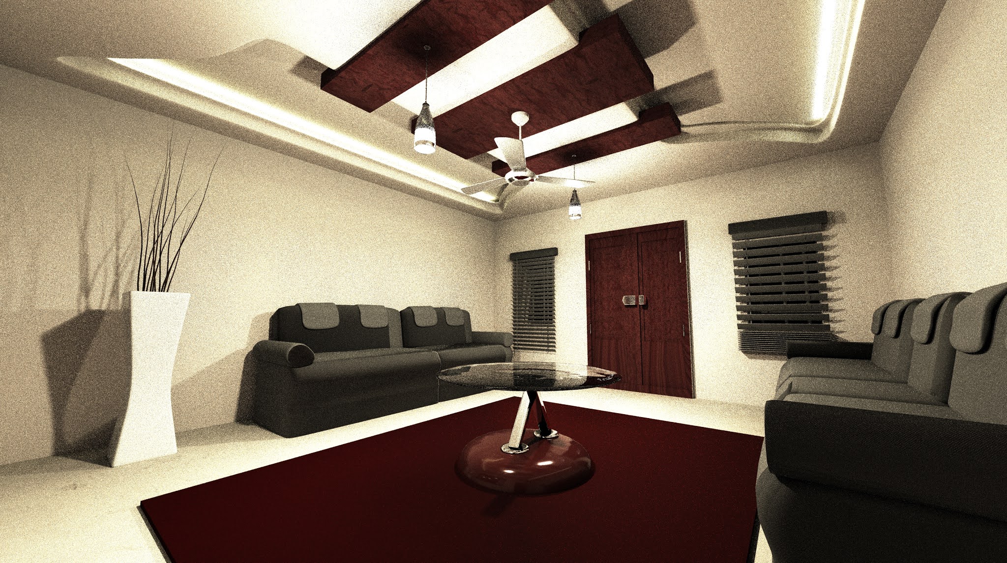 Interior design (living room) - Maya